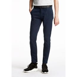 LINDBERGH Herren Chinos "Chinos Slim Fit", blau, Gr. 33, unifarben, Obermaterial: 98% Baumwolle, 2% Elasthan, Hosen