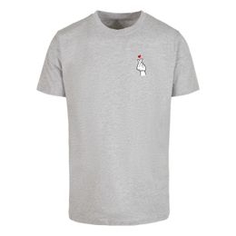 MisterTee Herren T-Shirt "MisterTee Herren Love Sign Tee 2.0", grau, Gr. M, unifarben, 100% Baumwolle, Shirts
