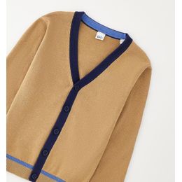 IDO Jungen Cardigan "BABY BOY KNITWEAR", beige, Gr. 104, 100% Baumwolle, Strickjacken