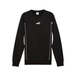 Puma Herren Langarmshirt "SPORT CREW FL", schwarz, Gr. XXL, unifarben, Fleece, Obermaterial: 66% Baumwolle, 34% Polyester, Shirts, Regular Fit,