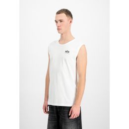 Herren Muscleshirt "Backprint Tank", wei&szlig;, Gr. XXL, Alpha Industries, Obermaterial: 100% Baumwolle, Shirts