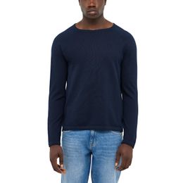 Mustang Herren Cardigan "Herren Style Elvin", blau, Gr. L, 100% Baumwolle, Strickjacken