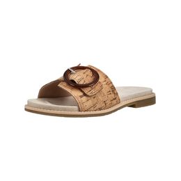 Ara Damen Pantolette "Ara Pantoletten Lederimitat", Gr. 37, beige, Lederimitat, Schuhe