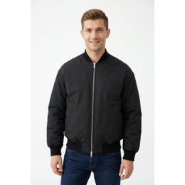 Jack & Jones JACK & JONES Herren Bomberjacke "JCOAURA BOMBER JACKET", schwarz, Gr. XS, unifarben, Web, Obermaterial: 100% Polyester, Jacken