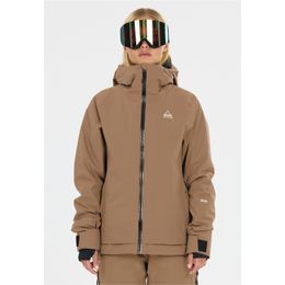 SOS Damen Skijacke "Samkos", braun, Gr. S, unifarben, 100% Polyamid, Jacken, mit wasserdichter Membran
