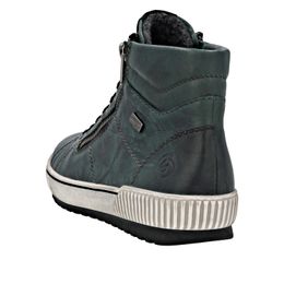 Remonte Damen Sneakerboots, Gr. 42petrolfarben, Leder, Lederimitat, Schuhe, Schn&uuml;rboots, Stiefelette, Casual-Boots mit Rei&szlig;verschluss
