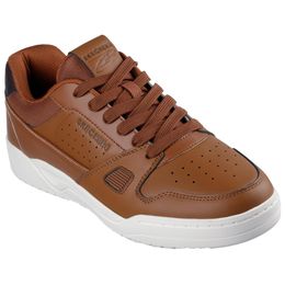Skechers Herren Sneaker "Harry Kane - Off Pitch Collection: Koopa - Harry Kane Court", Gr. 43, braun, Leder, Schuhe, Retro Sneaker signiert vom