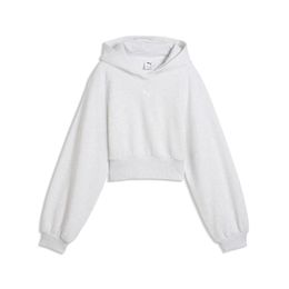 Puma Kinder Hoodie "Essentials Relaxed Cropped Balloon Sleeve Hoodie M&auml;dchen", wei&szlig;, Gr. 128, Obermaterial: 100% Baumwolle. Kapuzenfutter: 100%