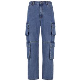 2Y STUDIOS Herren Bequeme Jeans "2Y Studios 2Y Aidan Cargo Baggy Jeans", blau, Gr. 32, unifarben, 100% Baumwolle, Jeans