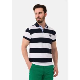 Cipo & Baxx CIPO & BAXX Herren T-Shirt "CT741", blau, Gr. XL, gestreift, Obermaterial: 95% Baumwolle CO. 5% Elasthan EL., Shirts, gerade geschnitten