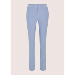 Madeleine Mode MADELEINE Damen Stoffhose "B&uuml;gelfaltenhose Stoffhose mit Teildehnbund", blau, Modern, Gr. 21, Obermaterial: 66% Polyester PES. 28% Viskose CV. 6%