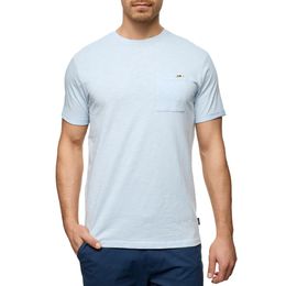 INDICODE Herren Rundhalsshirt "INAndorra", blau, Gr. XXL, unifarben, Single Jersey, Obermaterial: 100% Baumwolle, Shirts, Baumwolle, regular fit
