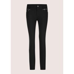 Madeleine Mode MADELEINE Damen Stoffhose "Hose Slim Fit Stretchhose mit Taschen", schwarz, Modern, Gr. 19, Obermaterial: 88% Polyamid PA. 12% Elasthan EL., Hosen,