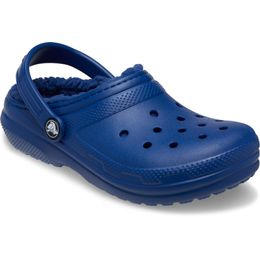 Crocs Jungen Clog "Kids Classic Lined Clog", Gr. 32, blau, Croslite , Schuhe, Hausschuh, Pantoffel, Schlappen mit Warmfutter