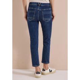 Cecil Damen Comfort-fit-Jeans, blau, Gr. 36, unifarben, Jeans, 89% Baumwolle, 8% Polyester, 3% Elasthan, Jeans, Middle Waist