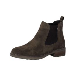 s.Oliver Damen Stiefelette "s.Oliver Stiefelette Veloursleder", Gr. 38olive, Veloursleder, Schuhe