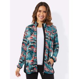 Damen Sweatjacke, bunt, Gr. 38, 97% Polyester, 3% Elasthan, Sweatjacken