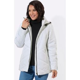 Casual Looks Damen Steppjacke, wei&szlig;, Gr. 18, unifarben, 100% Polyester, Wattierung:100% Polyester, Jacken