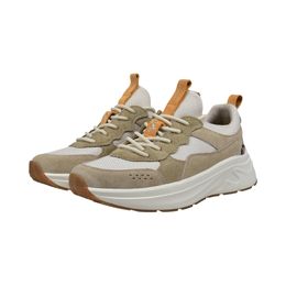 Salamander Damen Slip-On Sneaker, Gr. 40, beige, Textil, Veloursleder, Schuhe, Plateausneaker, Halbschuh mit aufgesetzter Schn&uuml;rung