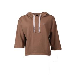 KLEINIGKEIT Damen Sweater "Kleinigkeit Comforty Perry T-Hood", braun, Gr. M, 95% Baumwolle, 5% Elasthan, Sweatshirts
