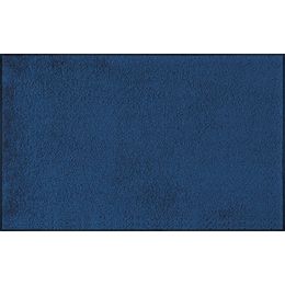 Fu&szlig;matte, B:75cm H:9mm L:120cm, blau, wash+dry by Kleen-Tex, Kunstfaser, Au&szlig;enbereich, Teppiche, "Original Uni, Schmutzfangteppich", Schmutzmatte,