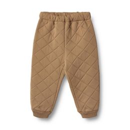 Wheat M&auml;dchen Stoffhose "Wheat Thermo Pants Alex", braun, Gr. 74, unifarben, 100% Polyester (Recycelt), Hosen