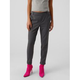 V&eacute;ro Moda VERO MODA Damen Anzughose "VMMAYA MR LOOSE SOLID PANT NOOS", grau, Gr. S, unifarben, Web, Obermaterial: 62% Polyester, 33% Viskose, 5% Elasthan,