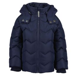 Blue Seven Jungen Winterjacke "Winterjacke mit abnehmbarer Kapuze", blau, Gr. 128, 100% Polyester, Jacken