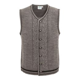 Spieth & Wensky SPIETH & WENSKY Herren Trachtenstrickjacke "Strickweste FELD", grau, Gr. XXL, Obermaterial: 70% Polyacryl PAN. 30% Wolle WO., Strickjacken