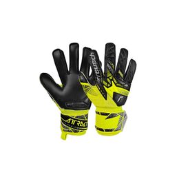 Reusch Kinder Torwarthandschuhe "Attrakt Silver Junior", silber, Gr. 5, mehrfarbig, 34% Polyester, 25% Elastodien, 5% Lederimitat, 1% Elasthan,