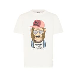 Blend Herren T-Shirt "BHKURT FUNNY GRAPHIC S/S TEE", wei&szlig;, Gr. M, bedruckt, Single Jersey, Obermaterial: 100% Baumwolle, Shirts, mit normaler L&auml;nge,
