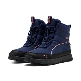 Puma M&auml;dchen Winterboots "EVOLVE BOOT PURETEX JR", Gr. 36, blau, Textil, Schuhe, Snowboots, Winterstiefel, Winterschuhe, wasserdicht