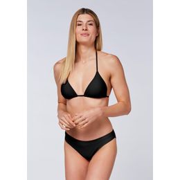 Chiemsee Damen Triangel-Bikini, schwarz, Gr. 42, Materialmix, Bikini-Sets, - mit herausnehmbaren Pads
