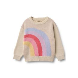 Wheat M&auml;dchen Sweater "Wheat Jacquard Pullover Solveig", bunt, Gr. 140, 100% Baumwolle, Sweatshirts
