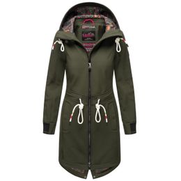 Marikoo Damen Softshelljacke "Mount Furnica", gr&uuml;n, Gr. S, Obermaterial: 95% Polyester, 5% Elasthan. Futter: 100% Polyester. Wattierung: 100%