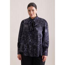 Seidensticker Damen Klassische Bluse "Schwarze Rose", grau, Gr. 54, gemustert, 100% Viskose, Blusen, 1/1 Druck