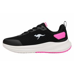 Kangaroos Damen Sneaker "K-RDW FAM", Gr. 36raven, neon pink, Mesh, Synthetik, Schuhe