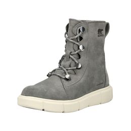 Sorel Damen Schn&uuml;rstiefelette "Sorel Stiefelette Veloursleder", Gr. 39, grau, Veloursleder, Schuhe