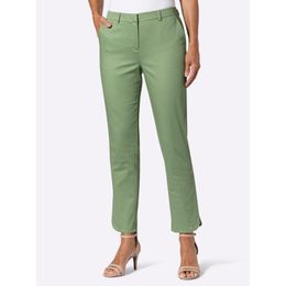 Lady Damen Webhose, gr&uuml;n, Gr. 36, unifarben, 97% Baumwolle, 3% Elasthan, Hosen