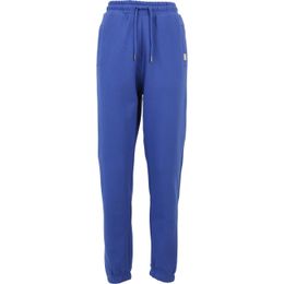 DEF Damen Stoffhose "DEF Damen DEF Sweatpants", blau, Gr. S, unifarben, 80% Baumwolle, 20% Polyester, Hosen