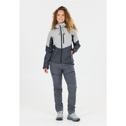 WHISTLER Damen Softshelljacke "Rosea V2", grau, Gr. 42, unifarben, 100% Polyester, Jacken, mit wasserabweisender Beschichtung