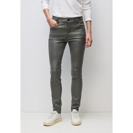 Street One Damen Stoffhose, grau, Gr. 44, unifarben, Stoff, 79% Viskose, 18% Nylon, 3% Elasthan, Hosen