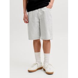 Jack & Jones Kinder Shorts "JJIALEX JJORIGINAL SHORTS SQ 299 JNR", wei&szlig;, Gr. 128, JACK & JONES JUNIOR, unifarben, Web, Obermaterial: 100% Baumwolle, Hosen,