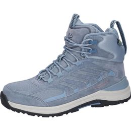 Waldl&auml;ufer WALDL&Auml;UFER Damen Trekkingschuh "H-DEBBY", Gr. 8, blau, Mesh, Veloursleder, Schuhe, Outdoorboots, Wanderschuh, Schn&uuml;rboots in Komfortweite H (= sehr