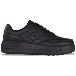 Lotto Damen Plateausneaker, Gr. 42, schwarz, Synthetik, Schuhe, - auf leicht erh&ouml;hter Sohle