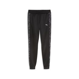 Puma Kinder Sporthose "Train All Day Essentials Slim Hose mit Print Jungen", schwarz, Gr. 176, Obermaterial: 100% Polyester. Taschenfutter: 100%