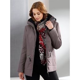 Classic Basics Damen Steppjacke, grau, Gr. 40, unifarben, 100% Polyester, Jacken