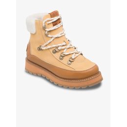 Roxy Damen Winterboots "AZELIE", Gr. 36, braun, Leder, Synthetik, Schuhe, Winterschuhe, Winterstiefel, Snowboots, wasserabweisend & gef&uuml;ttert
