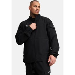 Trueprodigy Herren Sommerjacke "Henry Eingrifftaschen mit Rei&szlig;verschluss und badge", schwarz, Gr. XL, Obermaterial: 92% Polyester PES. 8% Elasthan