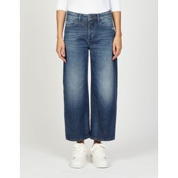 Gang Damen 5-Pocket-Jeans "94JUL CROPPED", blau, Gr. 30, unifarben, 90% Baumwolle, 2% Elasthan, 8% Polyester, Jeans, im 5-Pocket Style